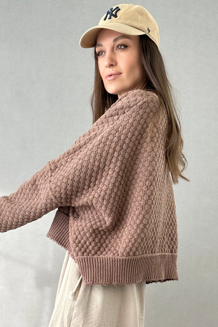 The Street Oversized Ribbed Sweater – Mocha | All Deserved ...